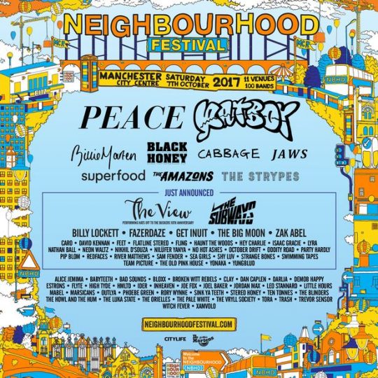 NEIGHBOURHOOD FESTIVAL SECOND WAVE LINE-UP ANNOUNCED INCLUDING THE VIEW ...